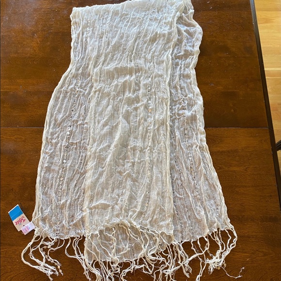 Justice | Accessories | Nwt White Justice Scarf | Poshmark